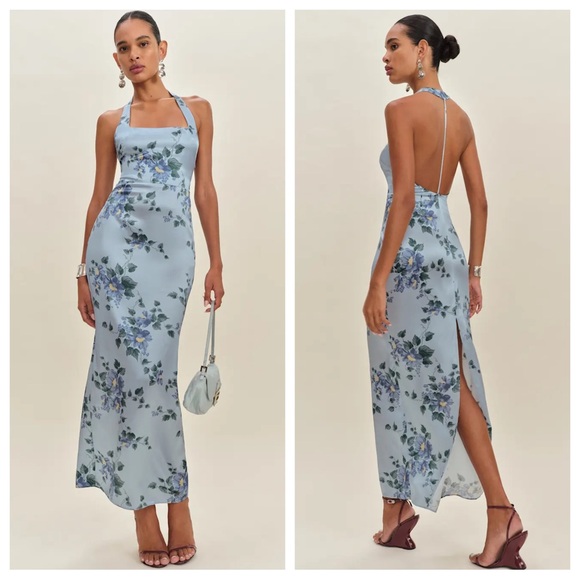 Reformation | Dresses | Reformation Ivan Silk Fresh Air Maxi Dress ...